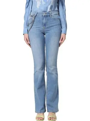 Liu Jo Slim Fit Jeans With Chain Detail - Navy