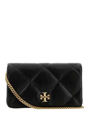 Tory Burch Kira Matelassé Leather Wallet Bag - Black