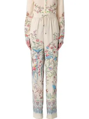 Etro Printed Silk Trousers - Multicolor