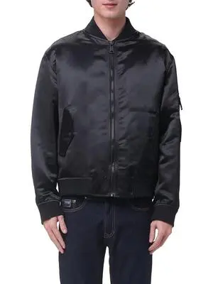 Versace Polyester Bomber Jacket - Black