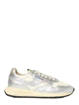 AUTRY Metallic Leather Sneakers - Silver