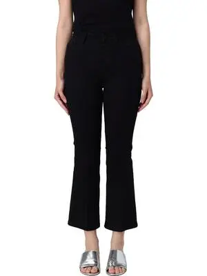 Liu Jo Mid-rise Flared Jeans In Stretch Cotton Denim - Black