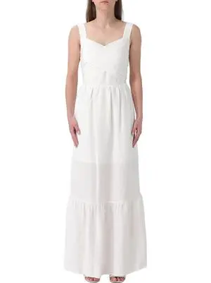 Liu Jo Maxi Dress With Tie-waist Belt - Brown