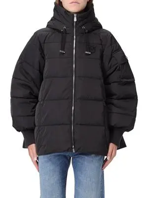 Pinko Puffer Jacket With Drawstring Hood - Black