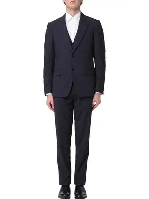 LARDINI Single-breasted Wool Blend Suit - Blue