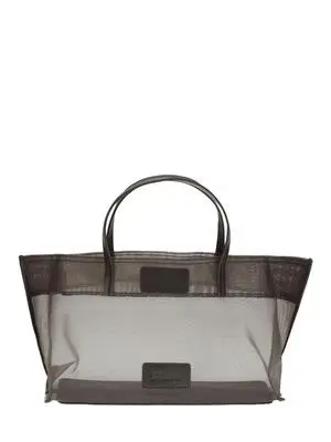 Staud Christos Mini Mesh Nylon Bag - Coffee