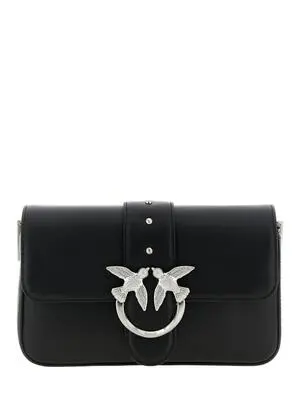 Pinko Mini Bag With Bird Detail - Black