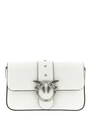 Pinko Mini Bag With Bird Detail - White