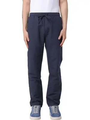 COLMAR Linen And Cotton Drawstring Trousers - Navy
