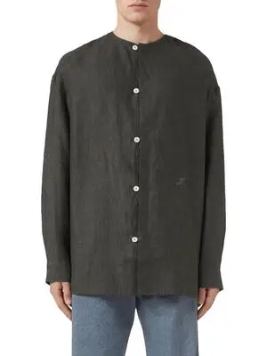 Jacquemus Linen Casual Shirt - Grey