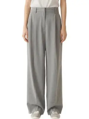 Fabiana Filippi Tailored Wide Leg Trousers - Grey