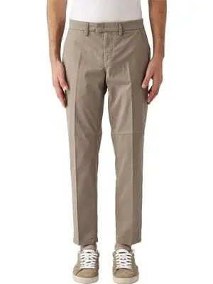 DONDUP Stretch Cotton Chino Trousers Grey