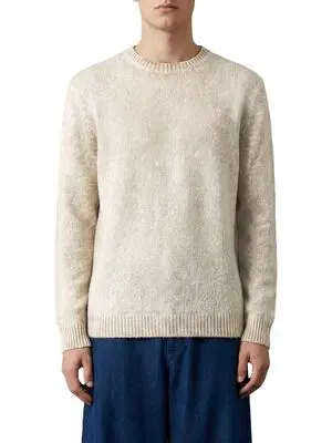 Avant Toi Linen Crew Neck Sweater - Brown