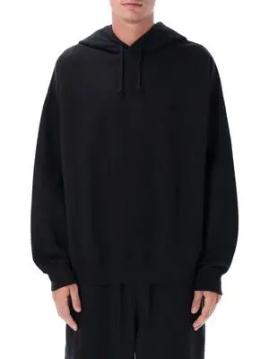 Y3 Cotton Logo Hoodie - Black
