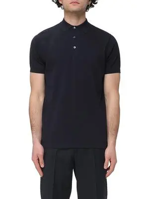 Aspesi Cotton Knit Polo Shirt - Black