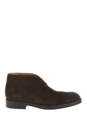 TOD'S Lace-up Suede Boots - Dark