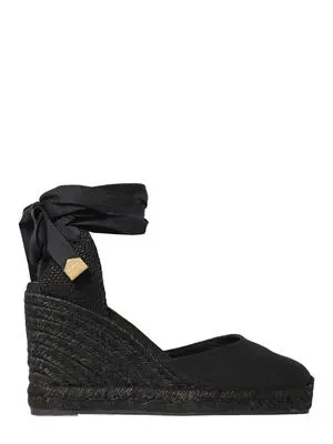 CastaÑer Carina Cotton Canvas Espadrilles - Black