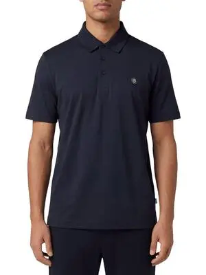 BOSS Cotton Polo Shirt With Logo - Blue