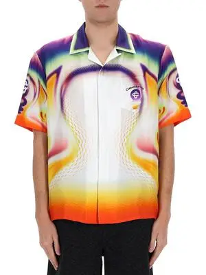 Casablanca Printed Silk Casual Shirt - Fa01