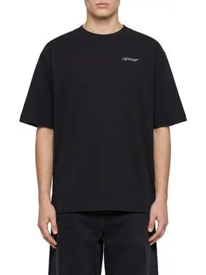 Off-White Arrow Cotton T-shirt - Black