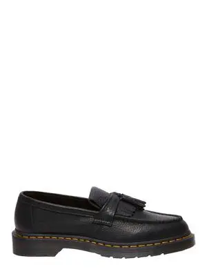 Dr. Martens Adrian Tassel Loafers In Grained Leather - Black