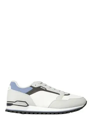 BOSS Parkour Mesh And Rubber Lace-up Sneakers - Grey