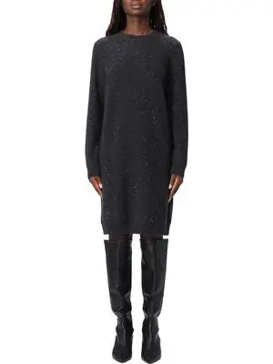 Fabiana Filippi Embellished Sweater Dress - Grey