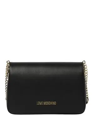 Moschino Shoulder Bag With Chain Strap - Black