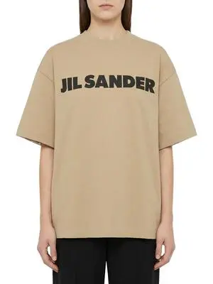 JIL SANDER Logo T-shirt - Beige