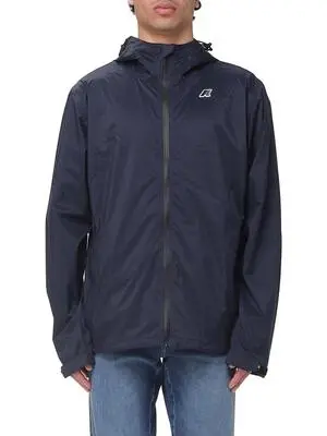 K-WAY Lil Soft Touch Marmotta Hooded Nylon Windbreaker - Blue