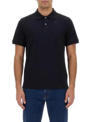K-WAY Cotton Polo Shirt Black