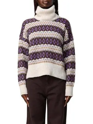 Liu Jo Geometric Patterned Turtleneck Jumper - Multicolor