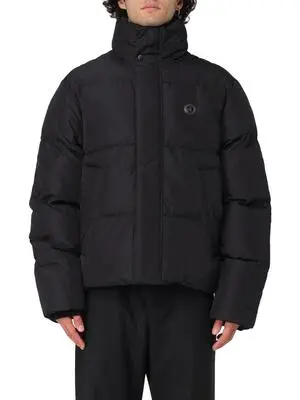 Just Cavalli Puffer Jacket With Stand Collar - Black