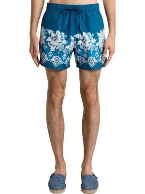 Etro Printed Swim Shorts - Multicolor