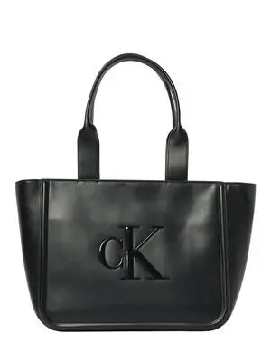 Calvin Klein Tote Bag With Embossed Logo - Black