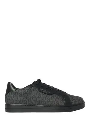 Michael Kors Logo Print Lace-up Sneakers - Black