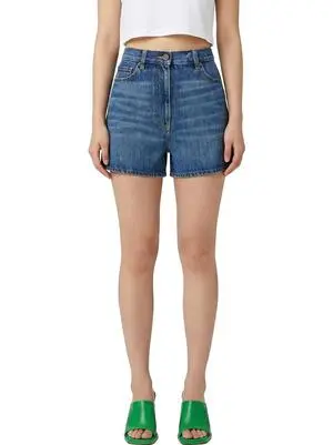 Valentino Garavani Cotton Denim Shorts - Blue