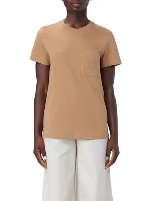 Max Mara Embellished Pocket T-shirt - Camel