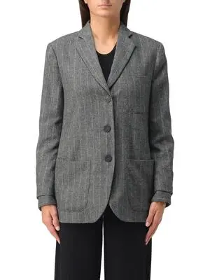 Emporio Armani Blazer With Pin Stripes - Multicolor