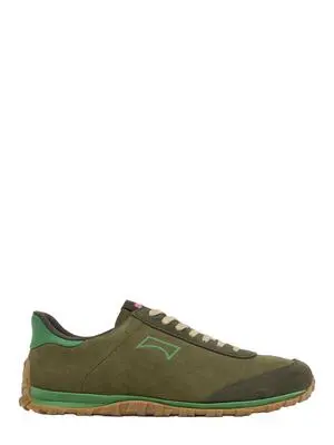 Camper Two-tone Suede Sneakers With Vibram Sole - Green