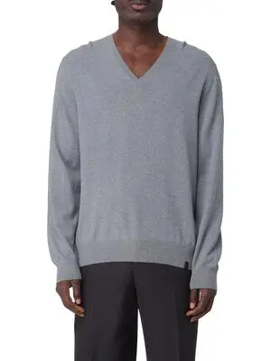 FAY V-neck Jumper - Grey