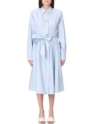 Karl Lagerfeld Belted Midi Dress - Blue