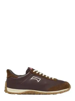 Camper Drift Walk Leather And Suede Lace-up Sneakers With Vibram Sole - Brown