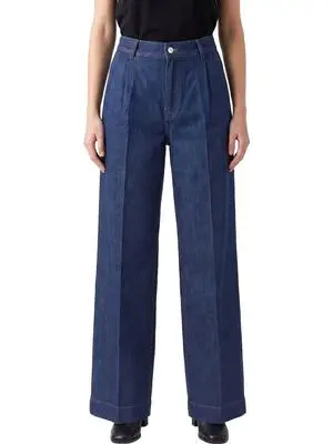 7 For All Mankind Straight Denim Jeans - Blue