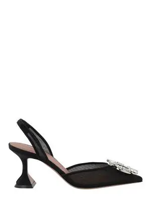 Amina Muaddi Slingback Pumps - Black