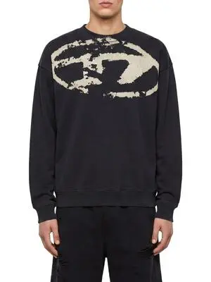 DIESEL® Sweatshirt With Graphic Print - Black