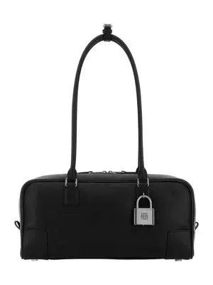 Loewe Amazona Leather Shoulder Bag - Black