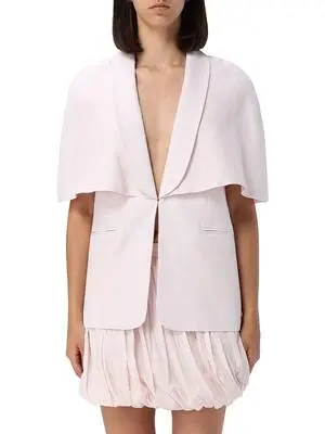 TWINSET Viscose Blend Cape Blazer - Sand