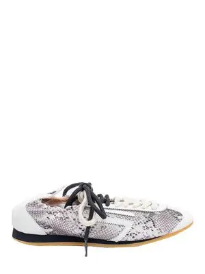 PURAAI Python Print Vegan Leather Sneakers - Multicolor