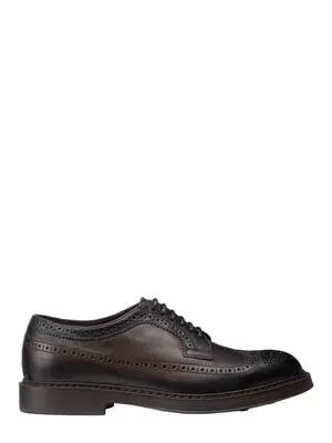 DOUCAL'S Wing Tip Brogue Shoes - Brown